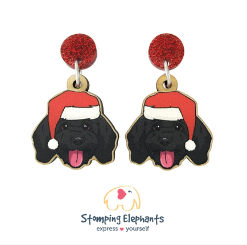 Cavoodle (Black) Christmas Dangles – Trendy Furbabies